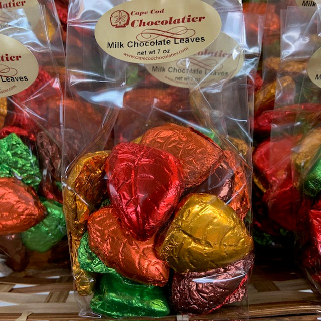 Foiled Chocolate Leaves, Milk Chocolate – Cape Cod Chocolatier