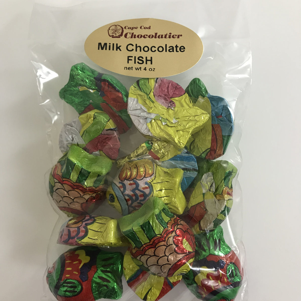 Fish, Foiled Milk Chocolate – Cape Cod Chocolatier