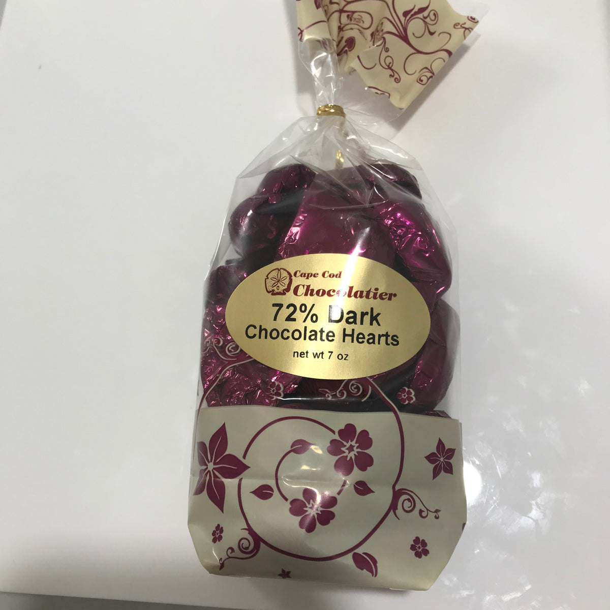 72% Dark Chocolate Hearts – Cape Cod Chocolatier